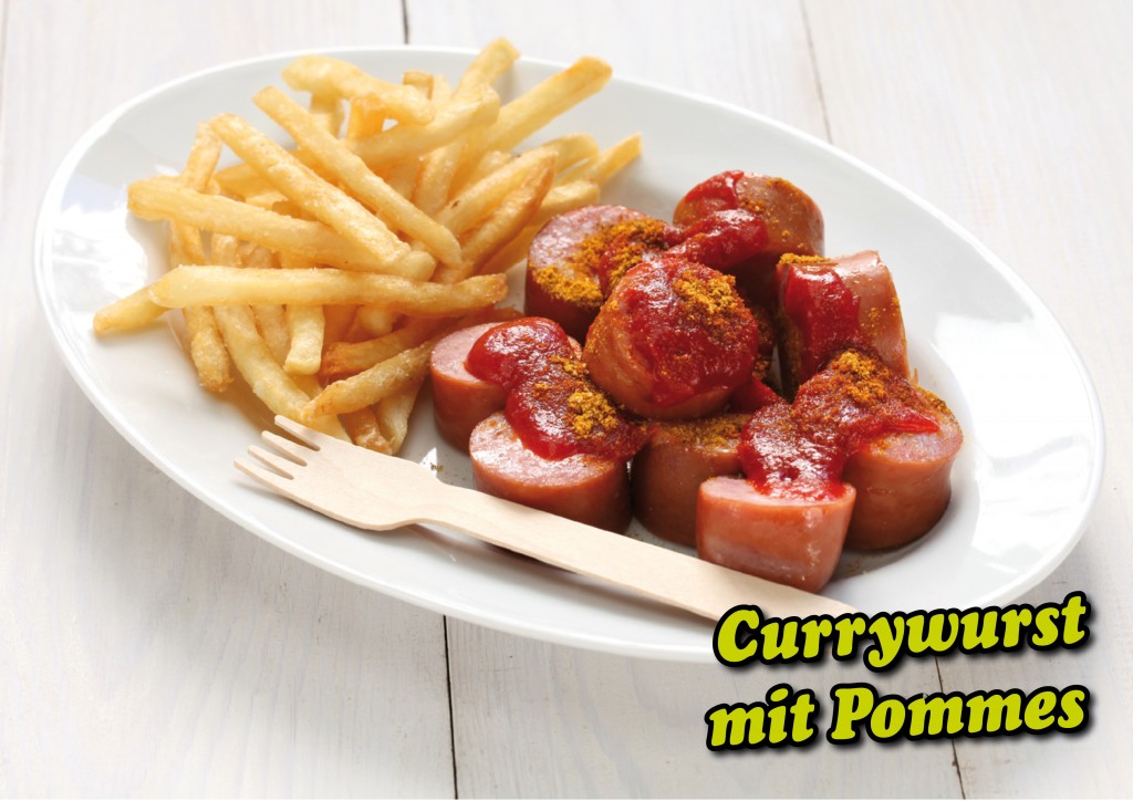 Currywurst mit Kartoffelsalat - Hatl's Imbiss